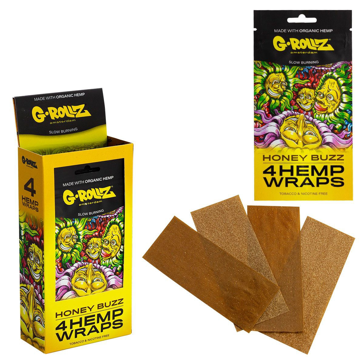 G-Rollz Honey Flavoured Hemp Wraps – 4 Pack – Fresh Garbage
