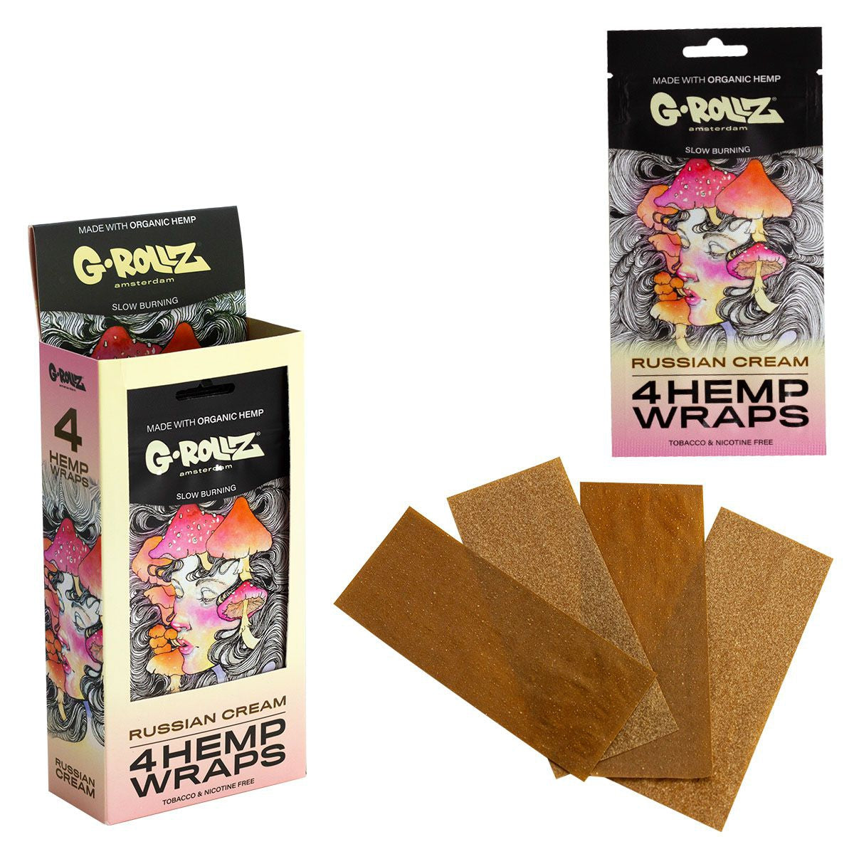 G-Rollz Russian Cream Flavoured Hemp Wraps – 4 Pack – Fresh Garbage
