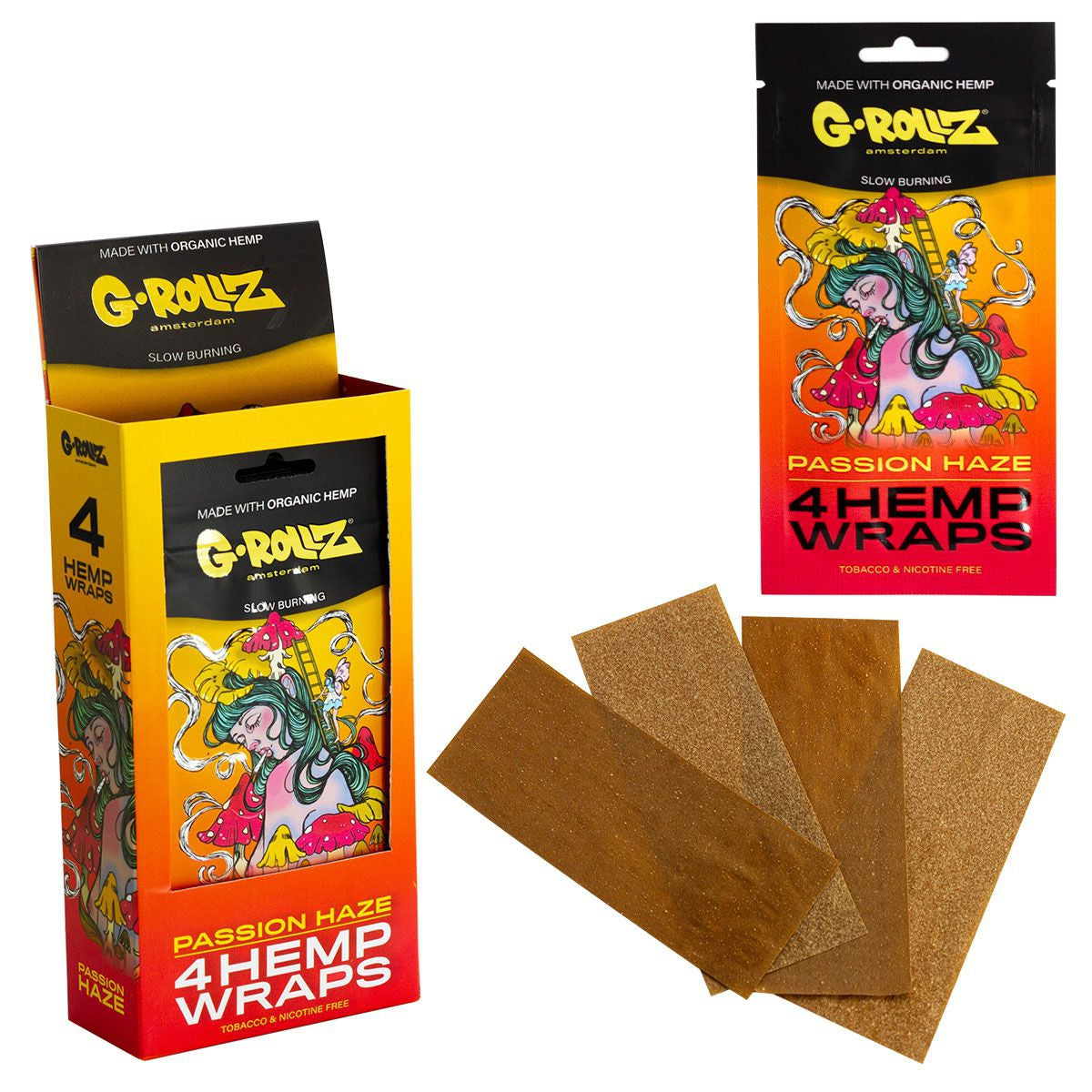 G-Rollz Passion Fruit Flavoured Hemp Wraps – 4 Pack – Fresh Garbage