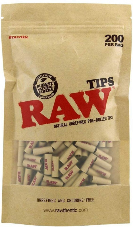 RAW Pre-Rolled Tips - Bag of 200 – Fresh Garbage