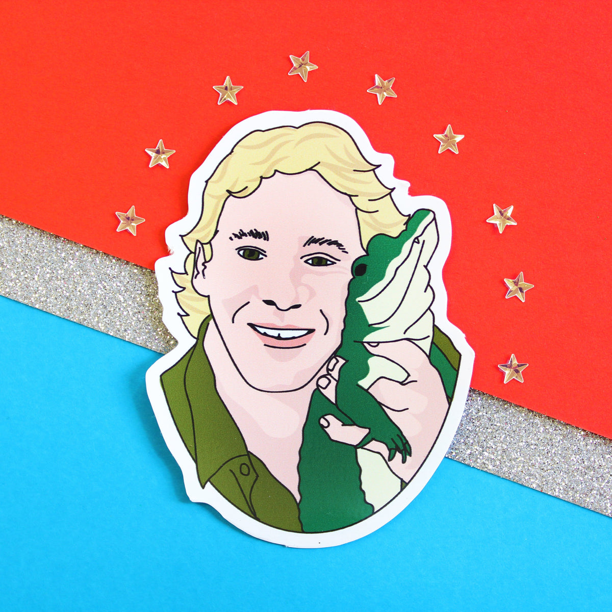 STEVE IRWIN STICKER – Fresh Garbage