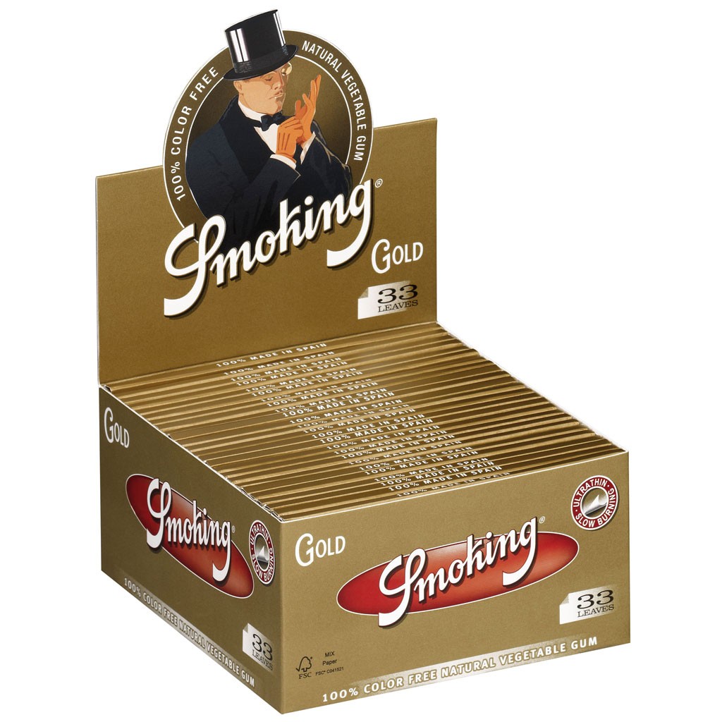 Smoking Gold Slim King Size Papers – Fresh Garbage