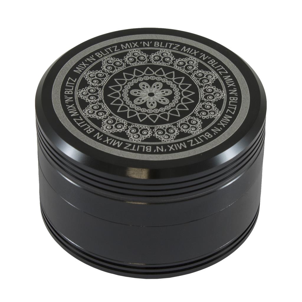 Matrix 50mm Mix n Blitz 4pt Grinder – BLACK – Fresh Garbage