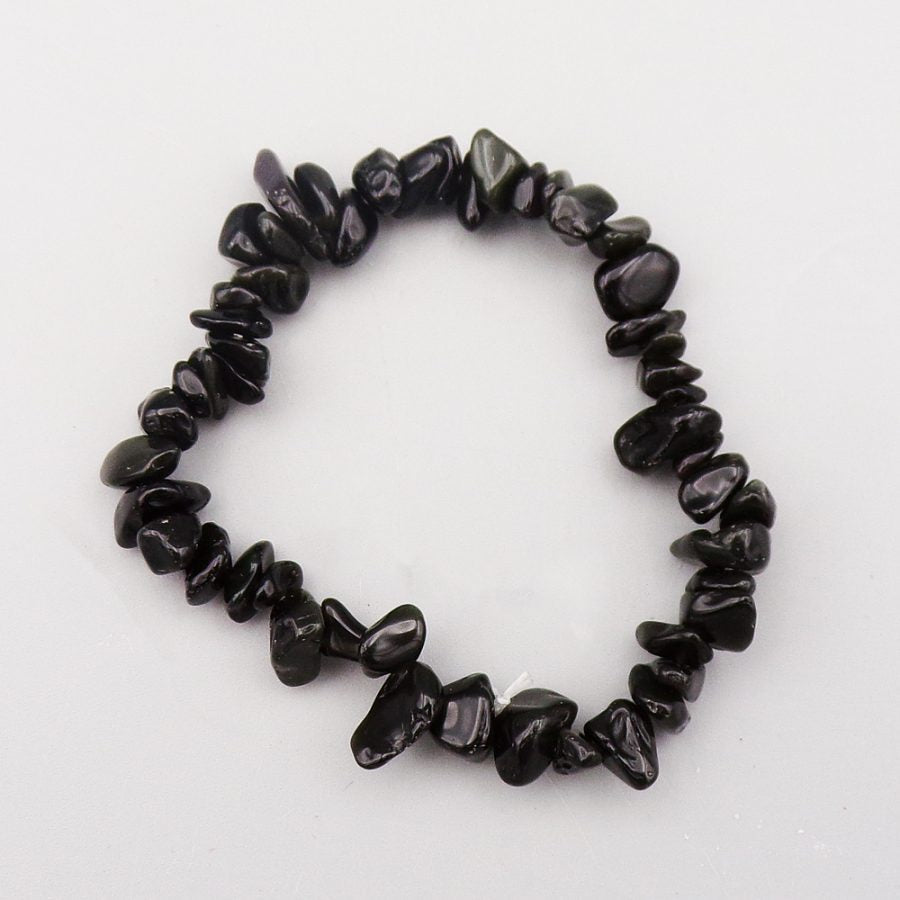 Black Obsidian Chipped Bracelet – Fresh Garbage